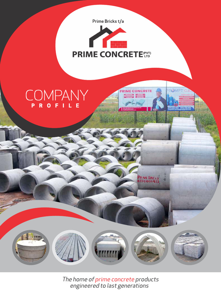 2023 Prime Concrete Company Profile | PDF | Precast Concrete | Concrete
