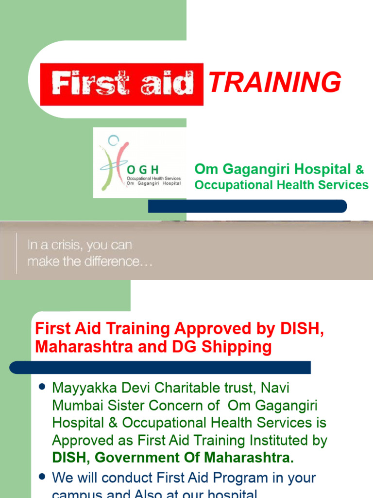 Basic PPT For First Aid Training | PDF | First Aid | Health Care