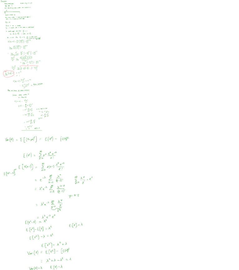 Poisson Process (Distribution, Mean and Variance) | PDF