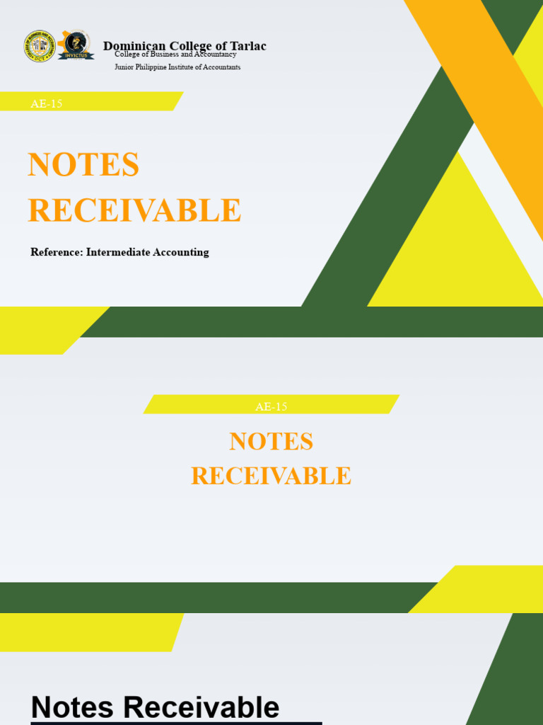 Task No. 16 Notes Receivable | PDF | Promissory Note | Present Value