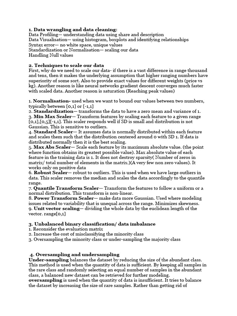 Data Science Interview Question Pdf Data Analysis Principal Component Analysis 