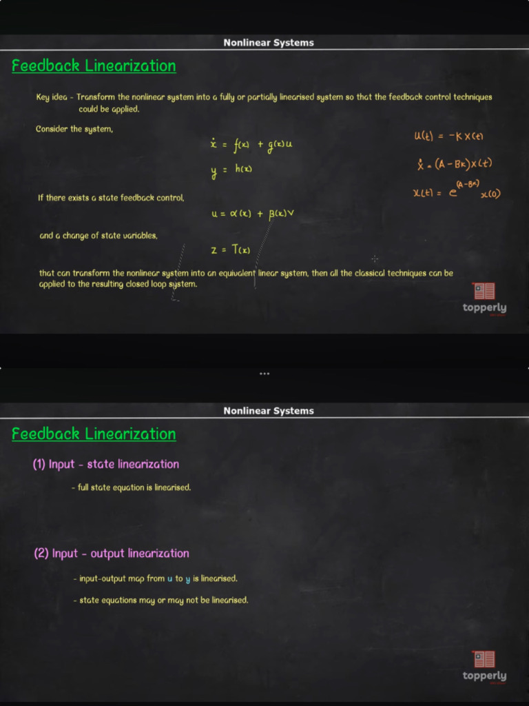 Feedback Linearisation | PDF
