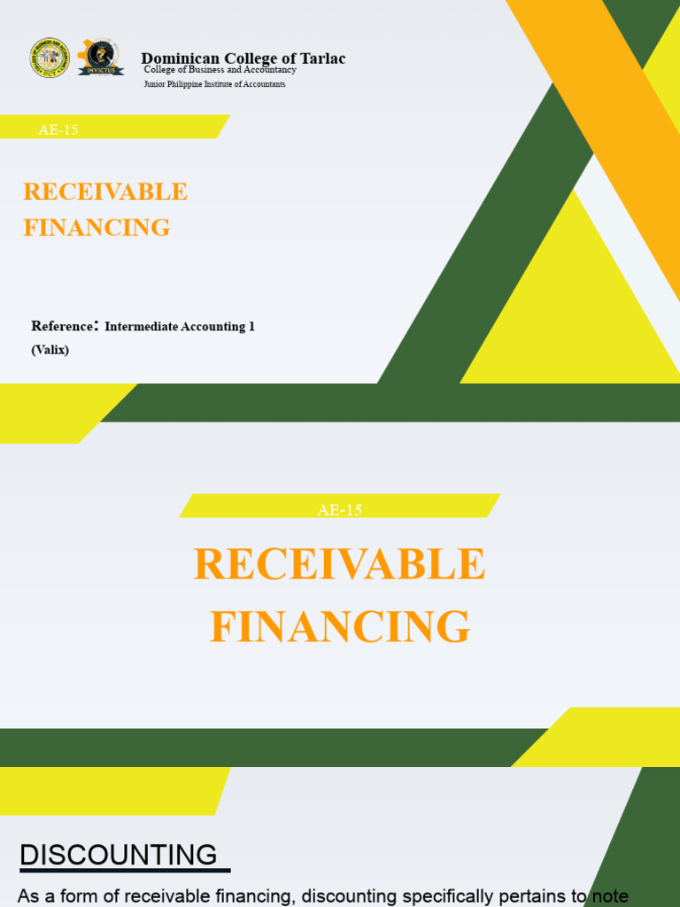 Task No. 18 - Receivable Financing - 03-26-24 | PDF | Discounting ...