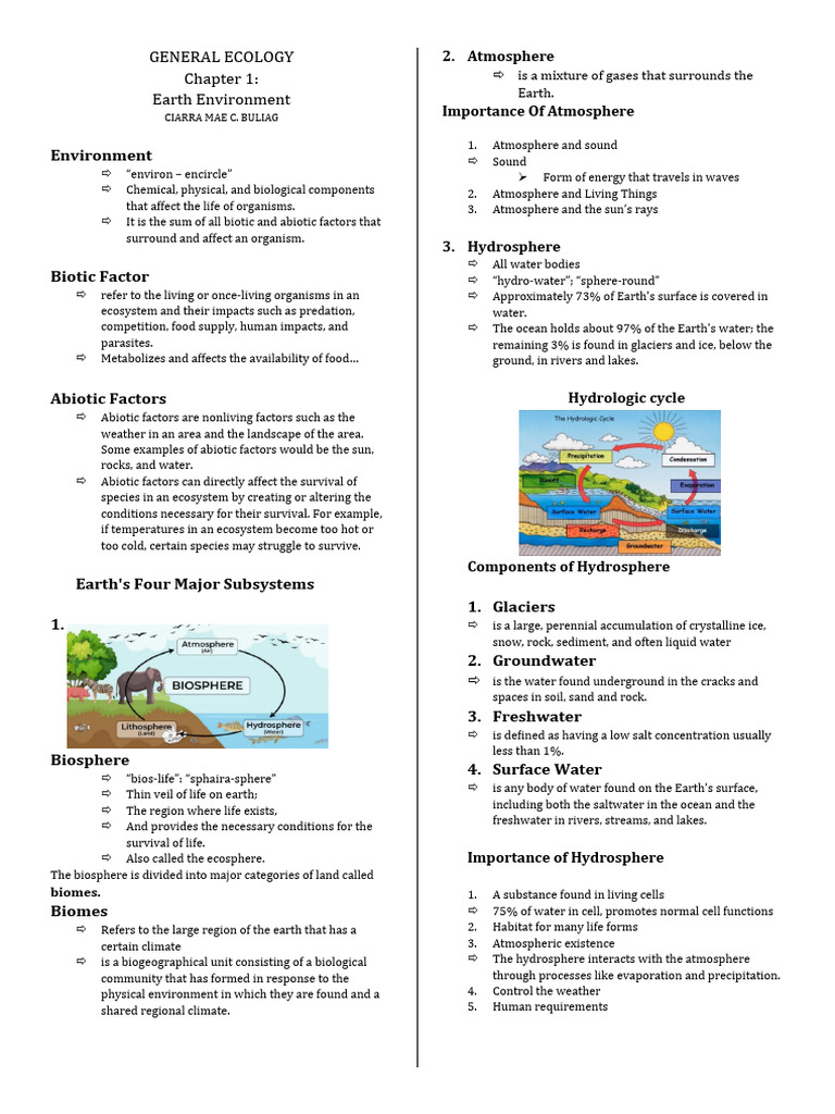 General Ecology | PDF | Earth Sciences | Species