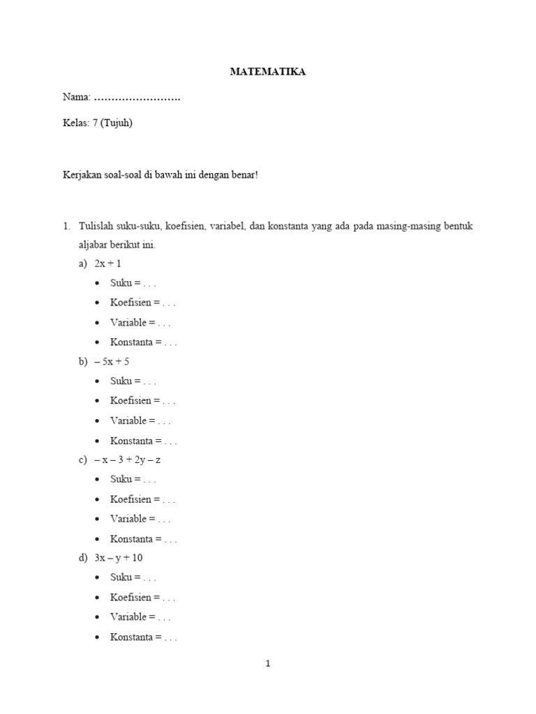 Soal Latihan MTK Semester 2 | PDF | Metode & Bahan Ajar
