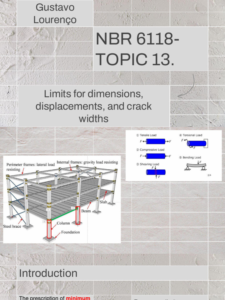 Presentation Gustavo Lourenço - NBR6118 - 13 | PDF | Fracture ...