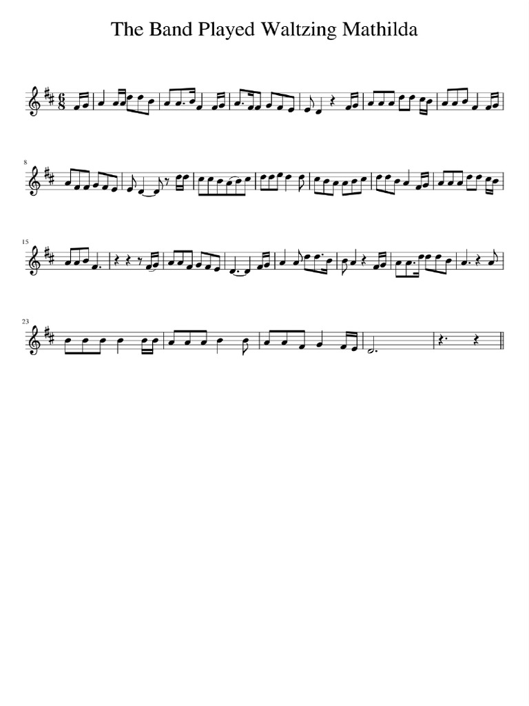 Band Played Waltzing Matilda | PDF