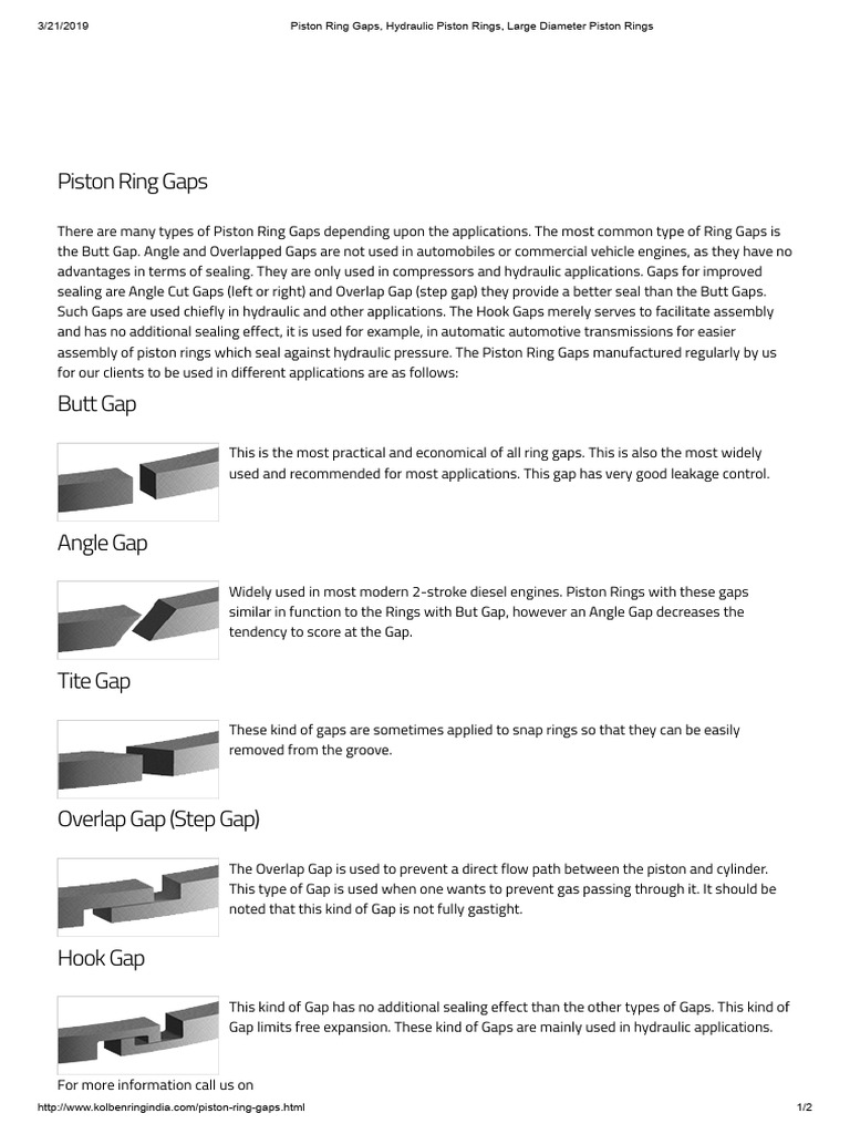 Piston Ring Gaps, Hydraulic Piston Rings, Large Diameter Piston Rings ...