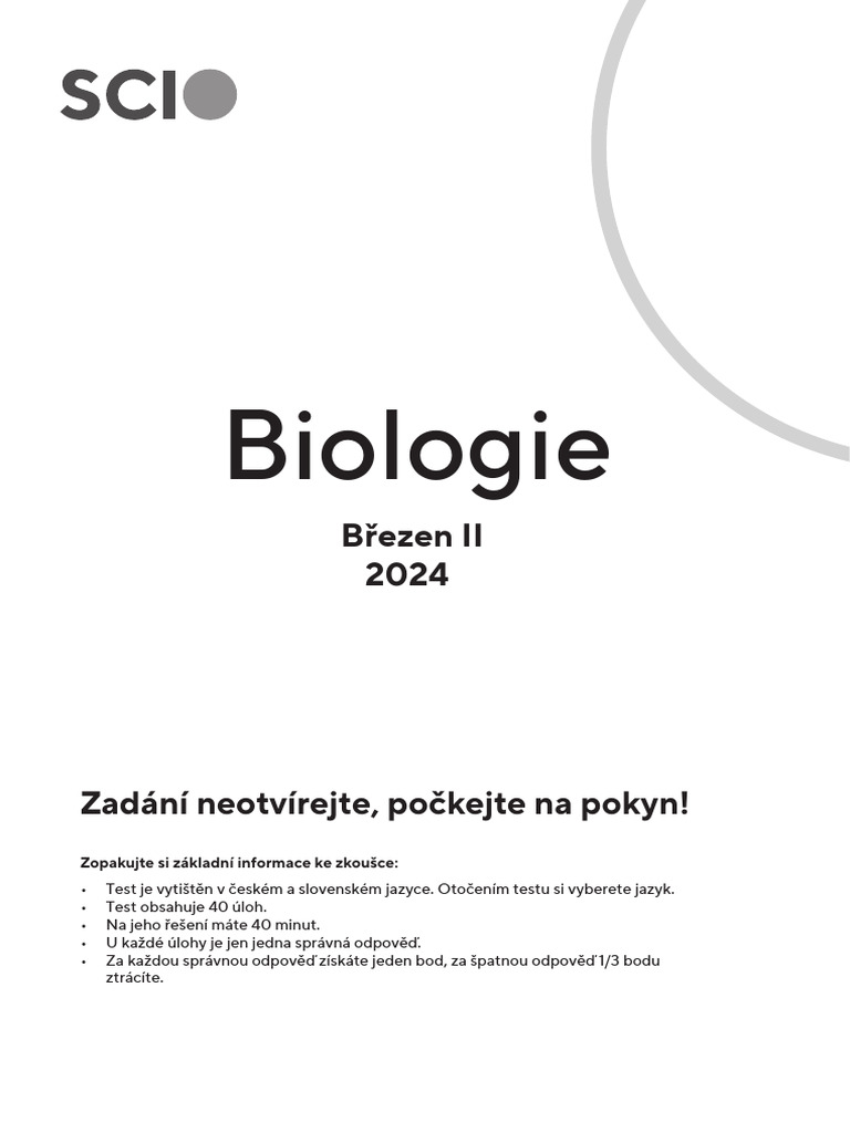 Bio NSZ 2023 2024 T5 | PDF