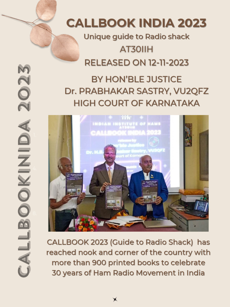 Cal Book 2023 | PDF | Amateur Radio | Radio