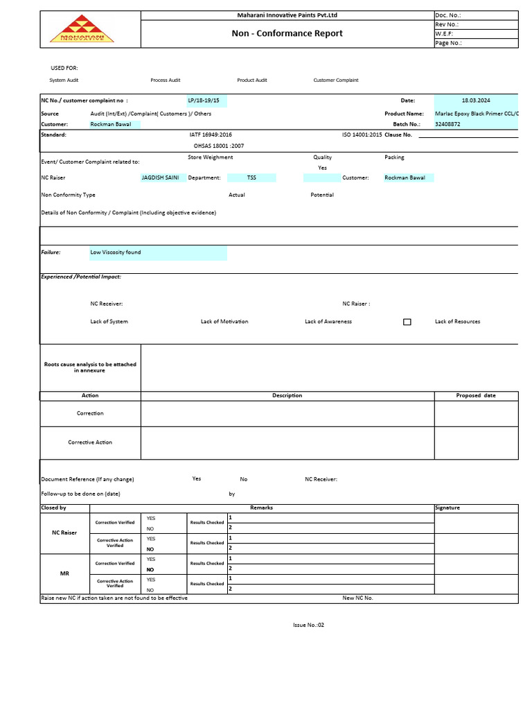 NC Format | PDF | Business