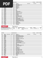 Spare Parts List Template | PDF