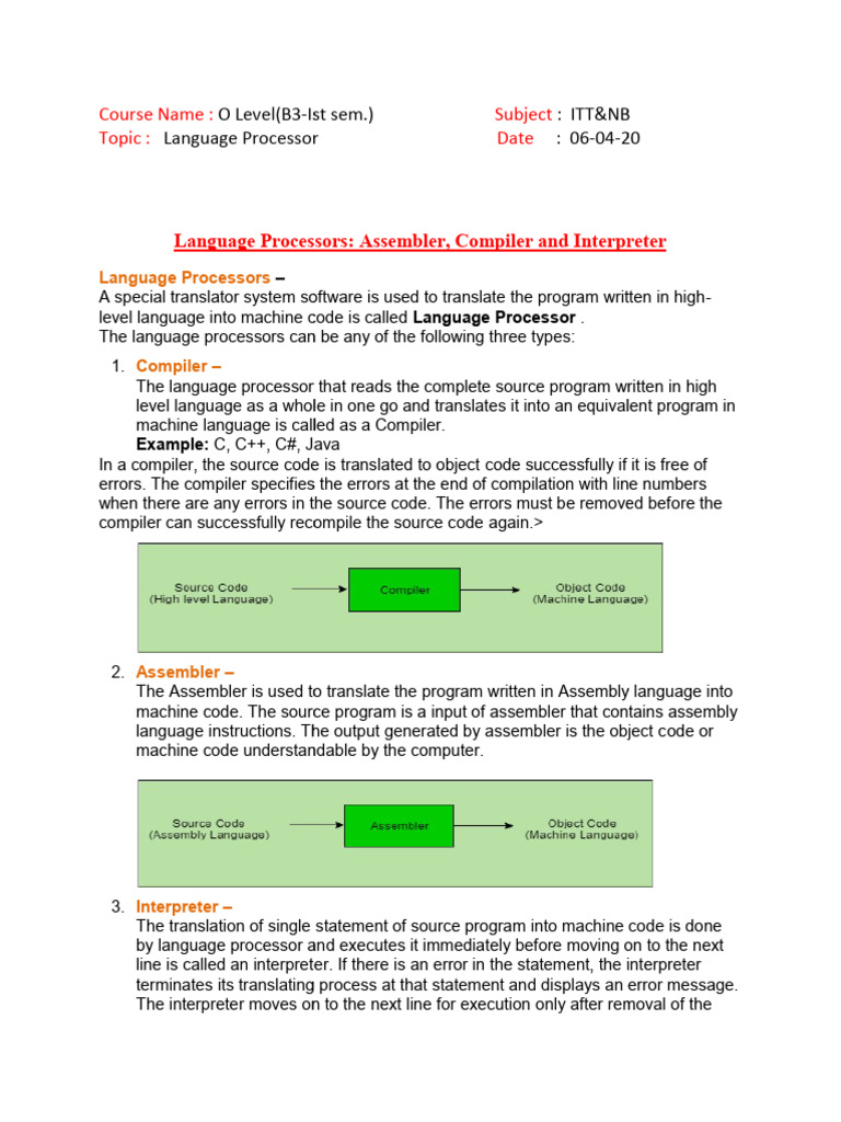 Olevel 1 Ittnb b3 07apr ART | Download Free PDF | Compiler | Assembly Language