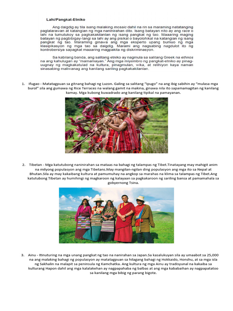 Pangkat Etniko | PDF