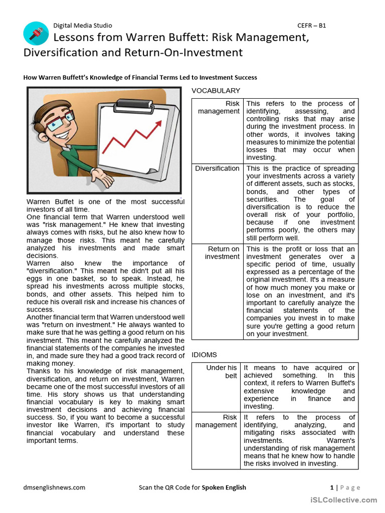 B1 | Lessons from Warren Buffett_ Risk Management, Diversification ...