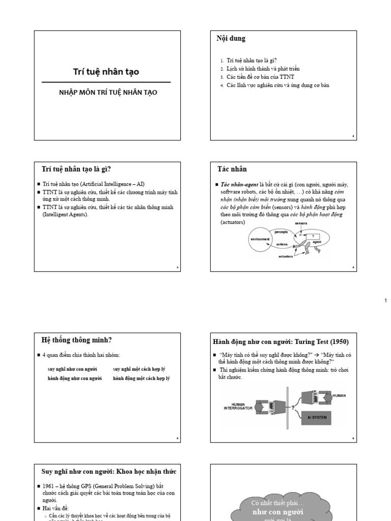 AI - 1 - Nhap Mon TTNT | PDF