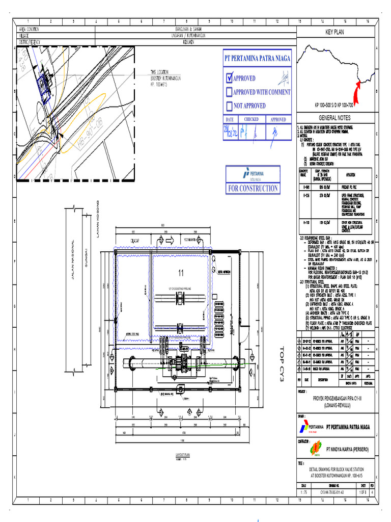 CY3-NK-70-DG-011-A3 - Rev.4 - Detail Drawing For Block Valve Station-C ...