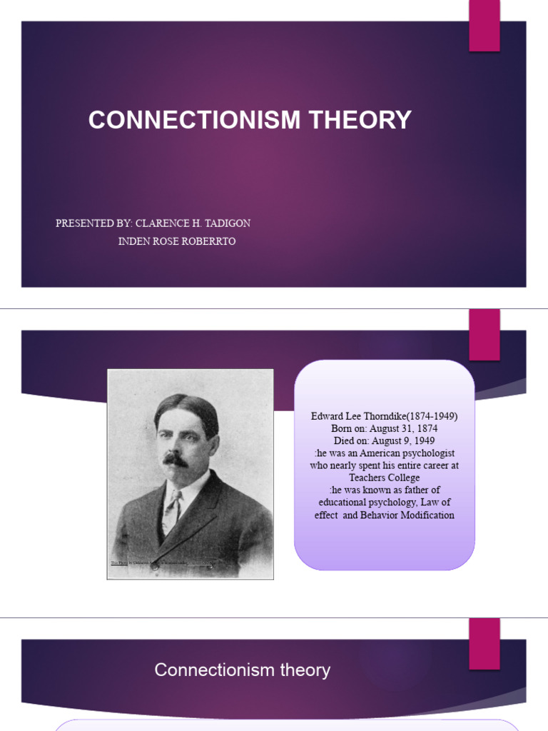 Connectionism Theory | PDF