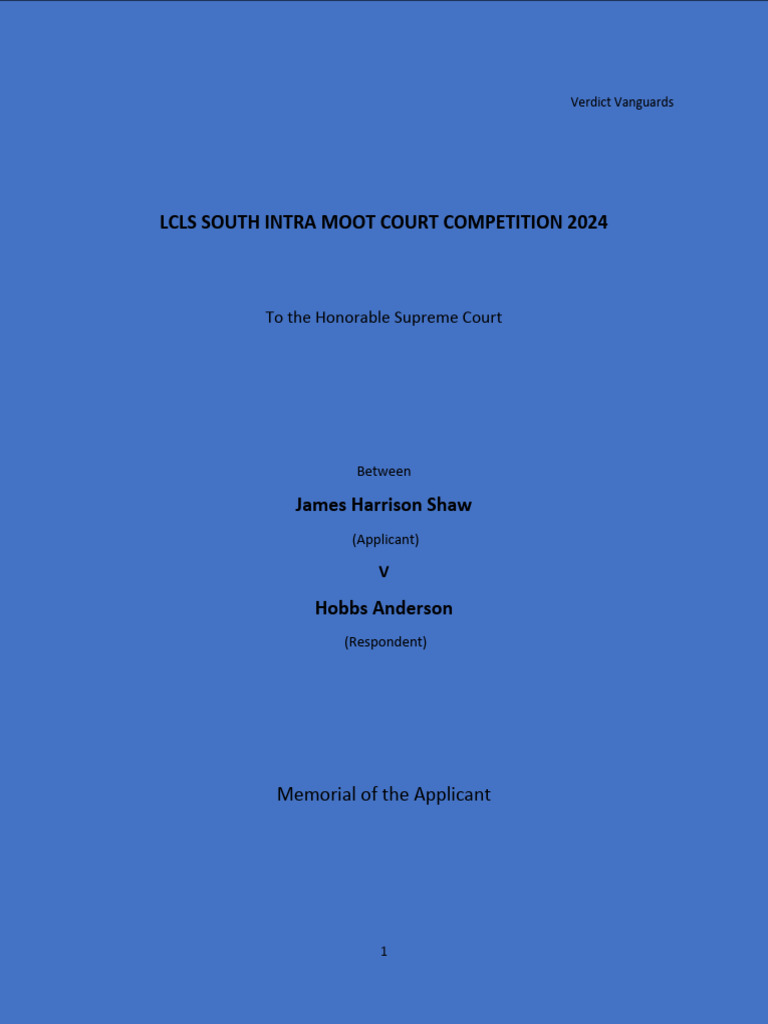 Verdict Vanguards Applicant Final | PDF | Negligence | Duty Of Care