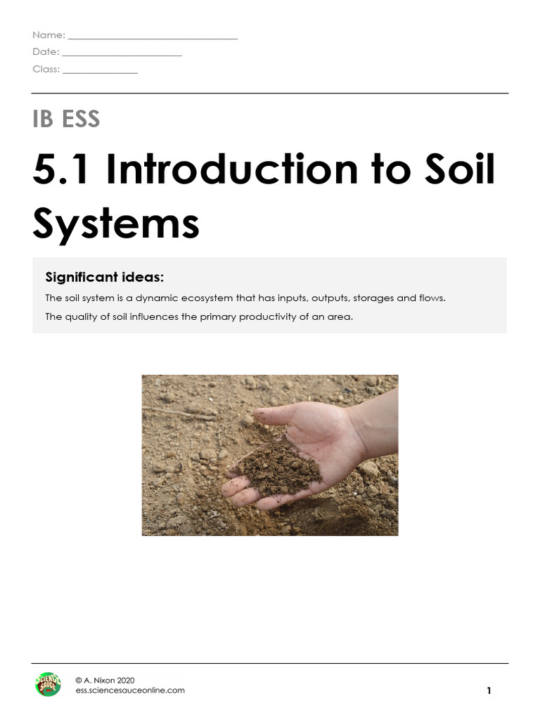 5.1 Introduction To Soil Systems | PDF | Soil | Ecosystem