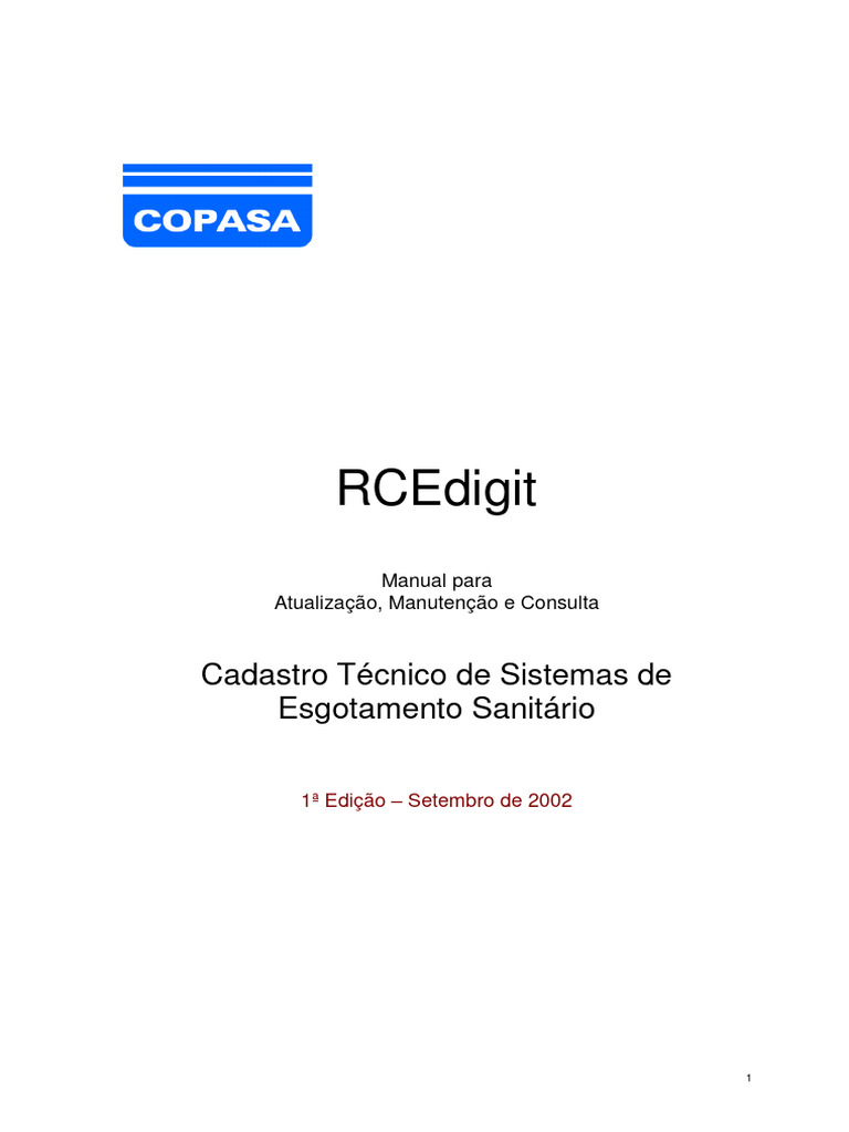 Manual - RCEdigit - Copasa | PDF