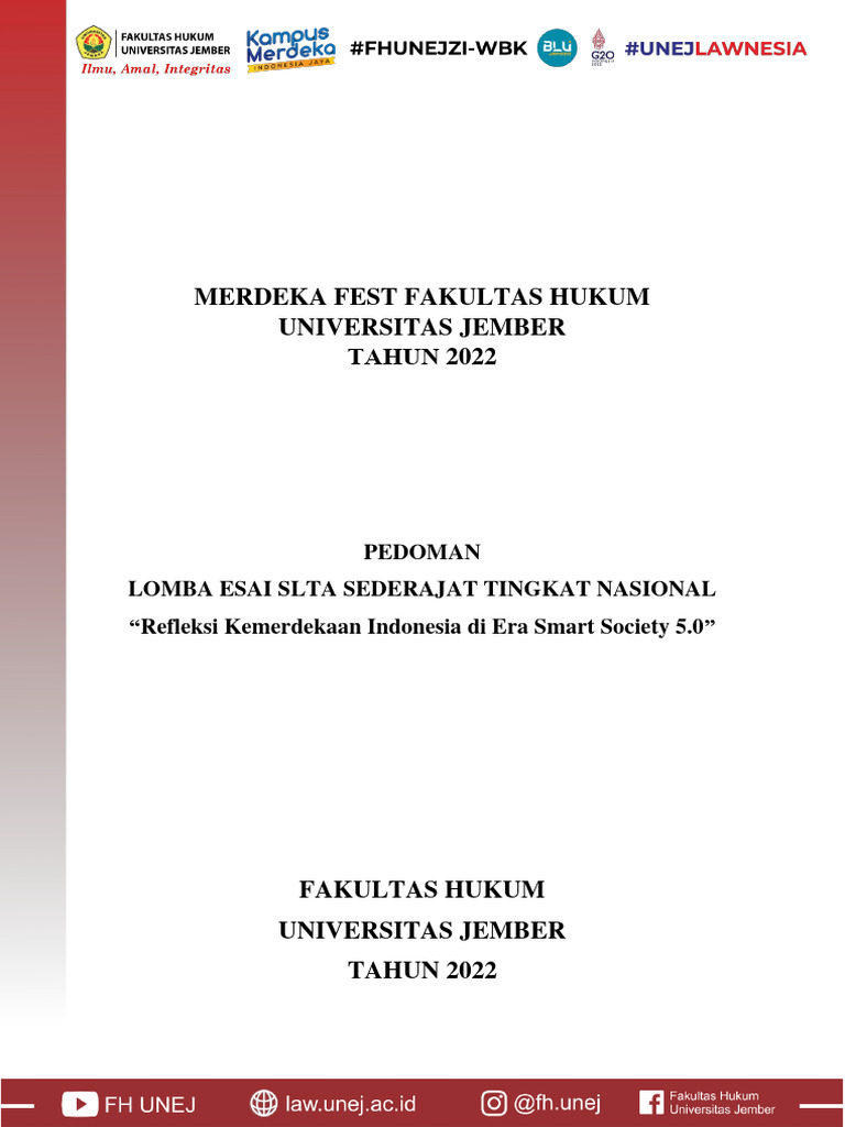 1.buku Pedoman Lomba Essay SLTA Nasional-1-1 | PDF