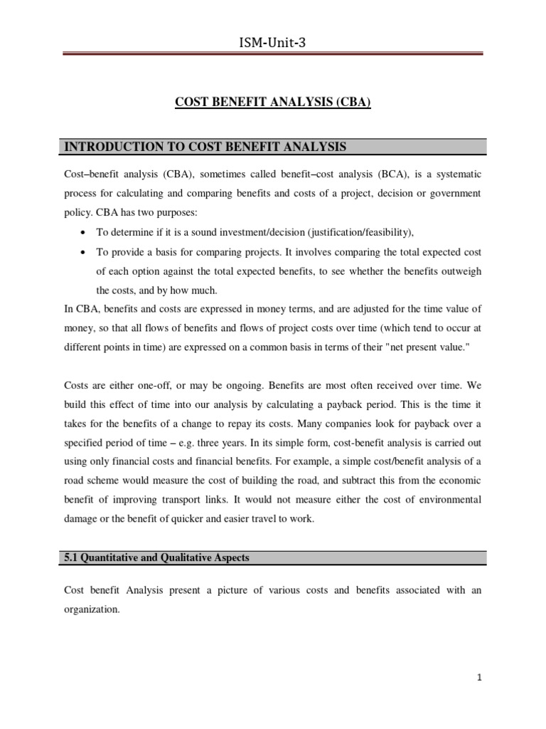 ISM Unit-3 | PDF | Capital Budgeting | Net Present Value