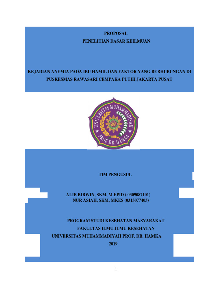 Anemia Ibu Hamil di Puskesmas Cempaka Putih | PDF