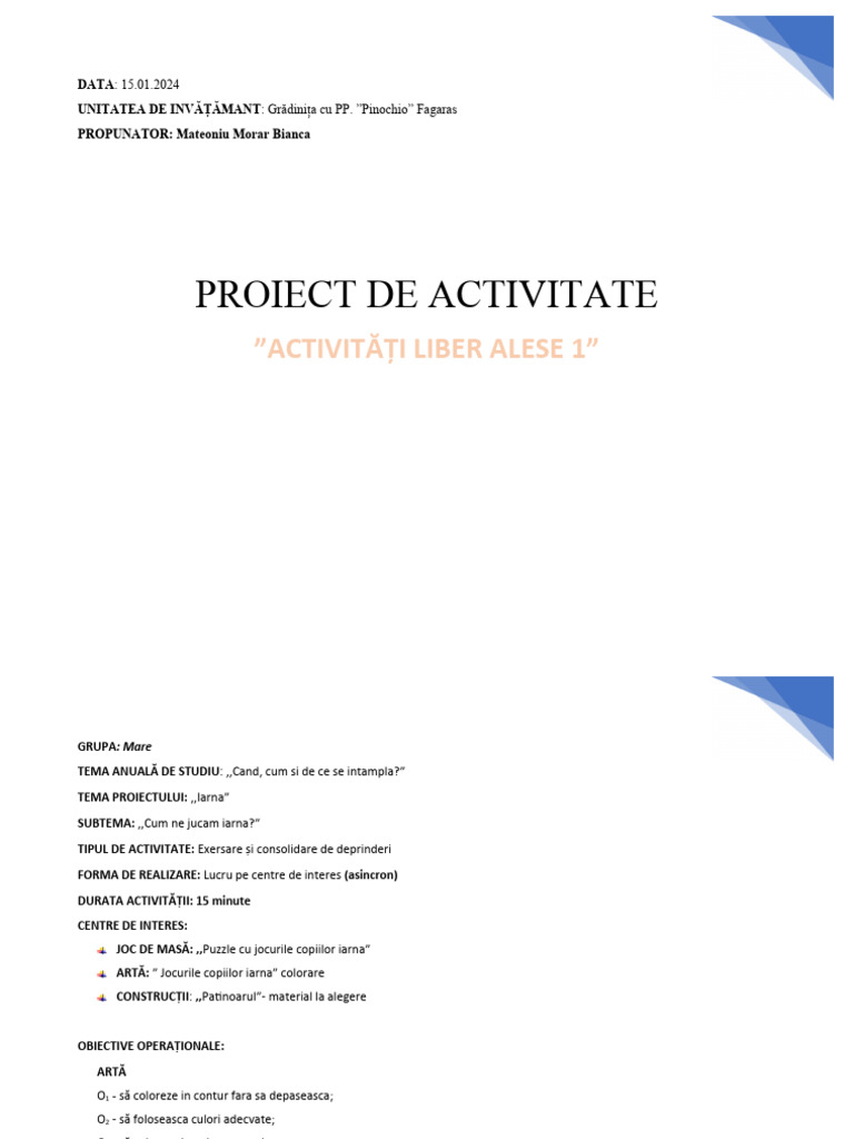 Proiect Ala 1 | PDF