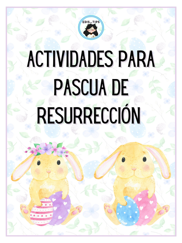 ACTIVIDADES PARA PASCUA - @EDIs - TIPS | PDF | Amarillo | Color