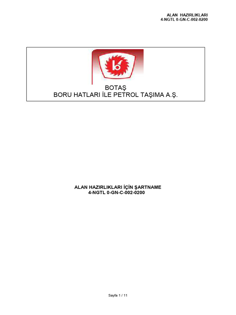 0200 botaş şartnameler | PDF