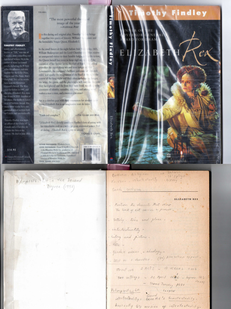 PLAY - ELIZABETH REX by Timothy Findley | PDF