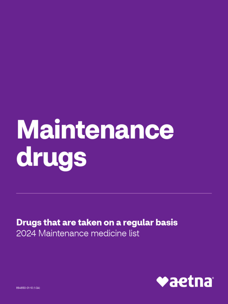 2024 Common Maintenance Medications List | PDF | Drugs | Pharmacology