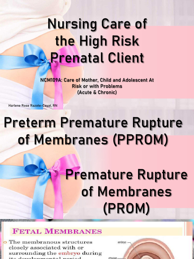 C. PROM and PRETERM LABOR | PDF | Childbirth | Preterm Birth