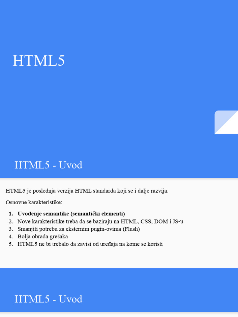 HTML5 | PDF