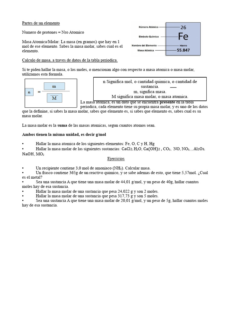 Partes de Un Elemento | PDF
