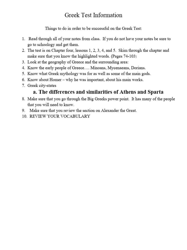 Greece Study Guide | PDF | Ancient Greece | Greeks