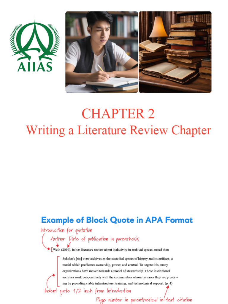 Writing A Literature Review Chapter | PDF | Literature Review | Methodology