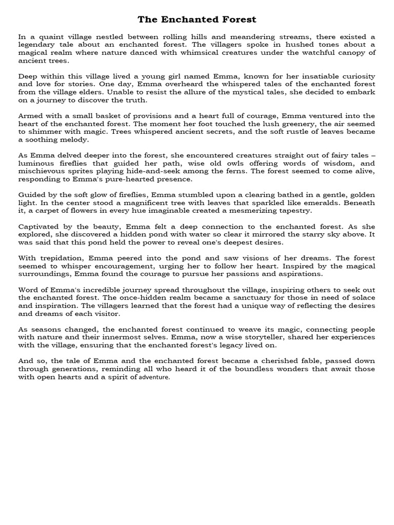 The Enchanted Forest | PDF