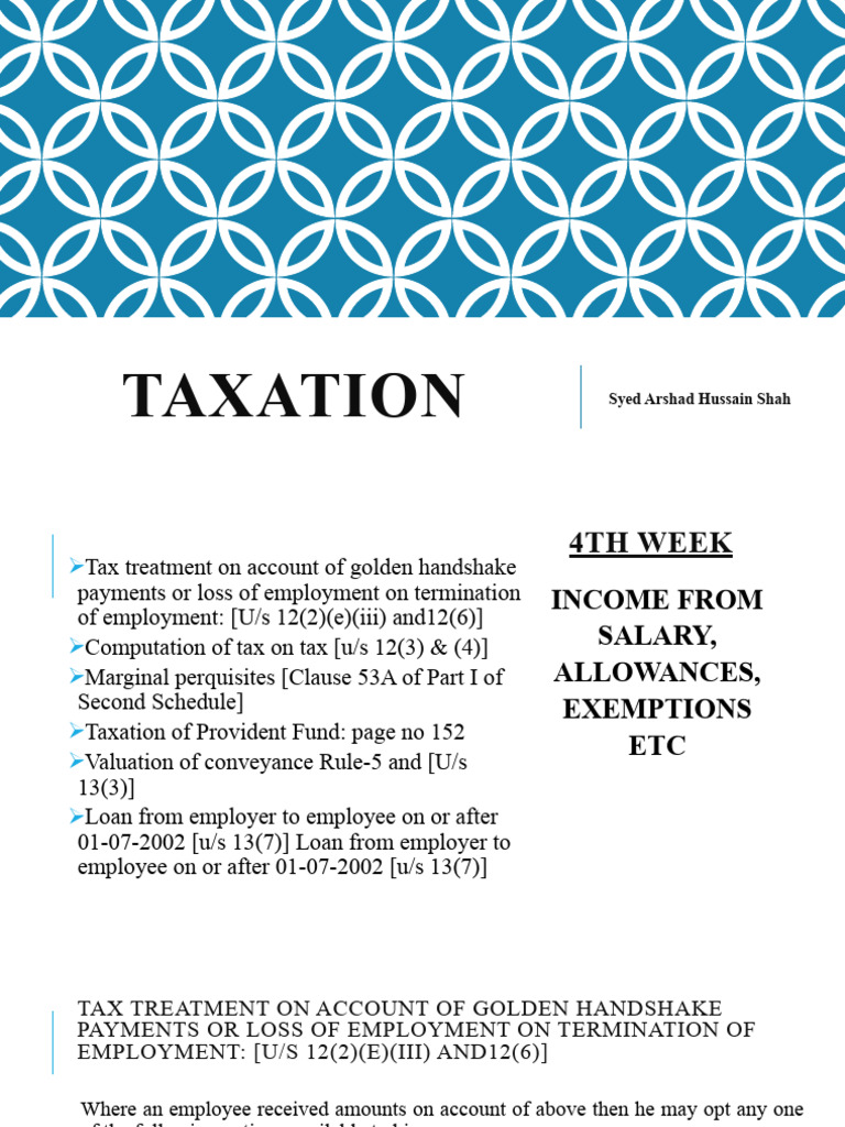 04 Lecture | PDF | Employee Benefits | Taxes