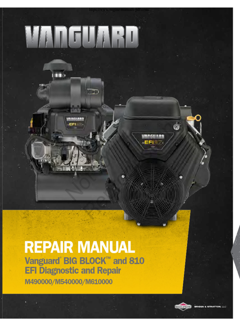 Briggs & Stratton VANGUARD M490000 - M540000 - M610000 Repair Manual | PDF | Electrical ...