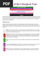 Liturgical Colors | PDF | Mass (Liturgy) | Eucharist