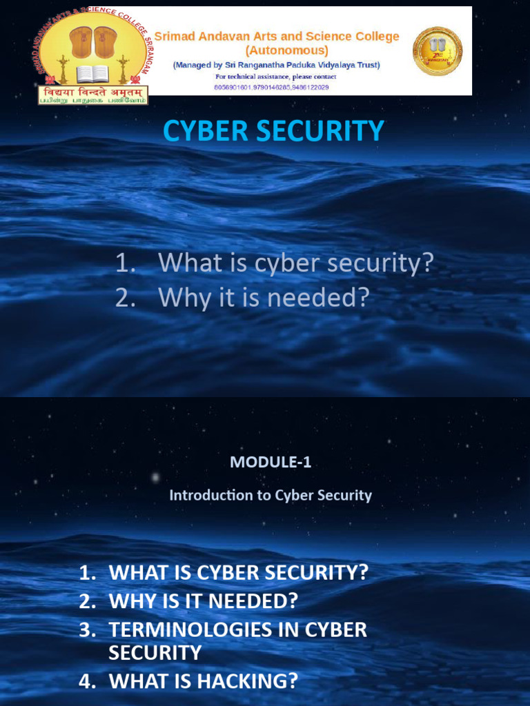 Introduction to Cyber Security Basics | PDF | Security | Computer Security