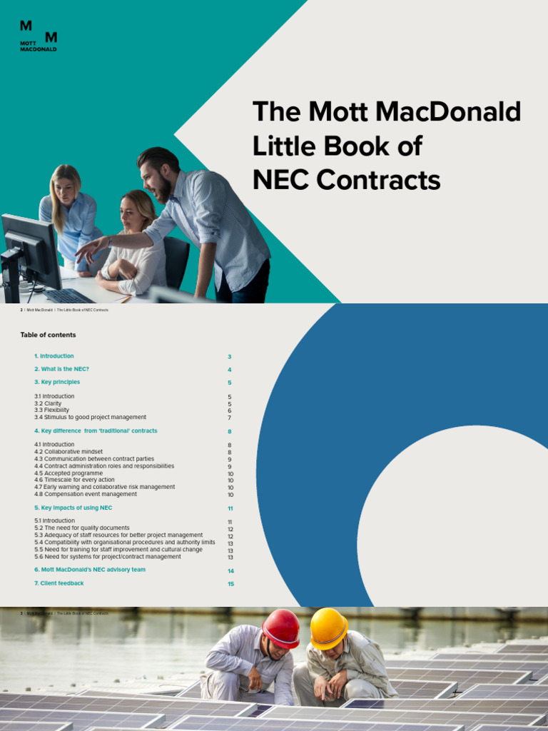 Mott Macdonald Little Book of Nec Contracts | PDF | Business