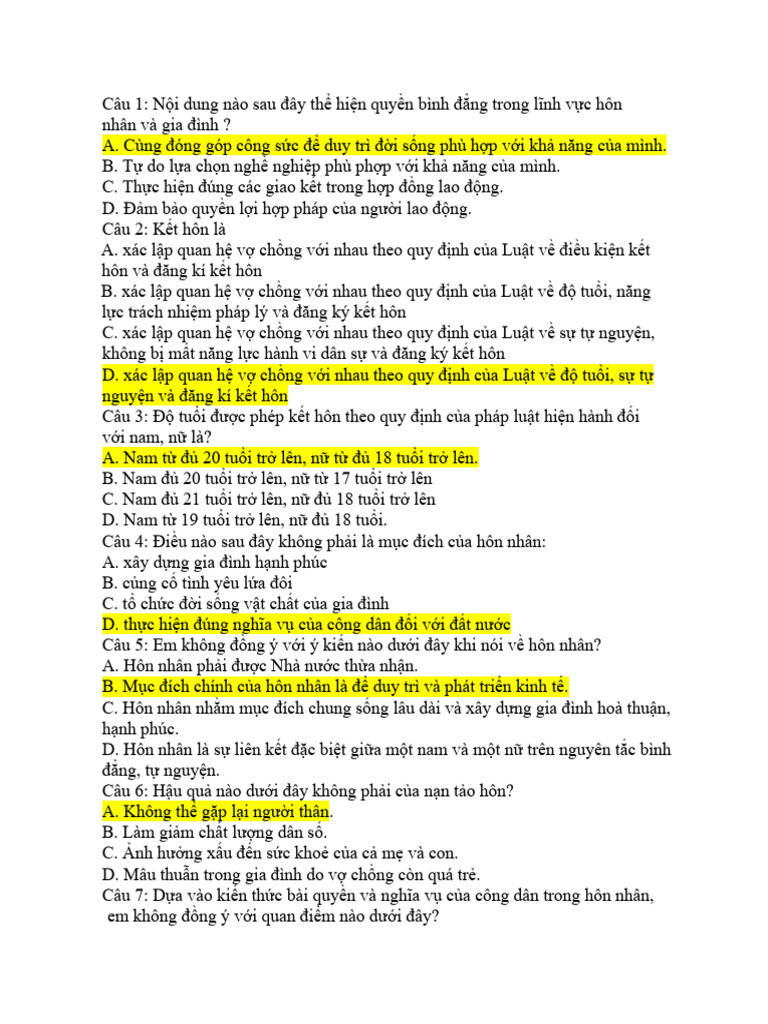 GDCD Tuan 1 HK2 | PDF