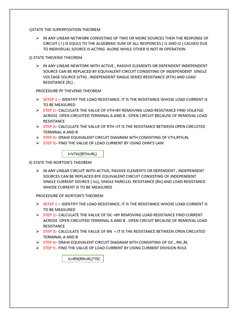 Eci Practise For Exam | PDF | Electrical Network | Electrical Impedance