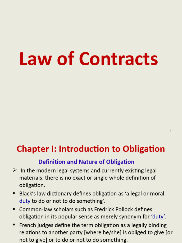 Contract Advanced PPT | PDF | Offer And Acceptance | Law Of Obligations