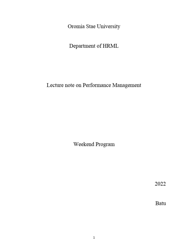 PERFORMANCE_MANAGEMENT_HAND-OUT-1[1] | PDF | Performance Appraisal ...