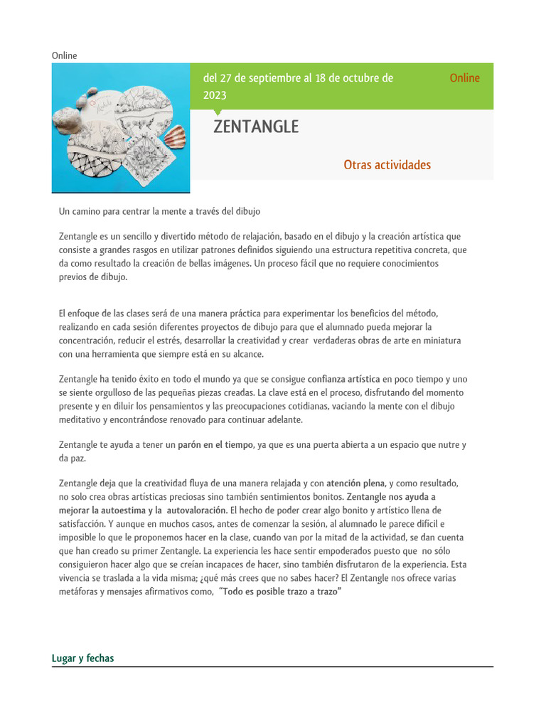 Zen Tangle | PDF | Creatividad
