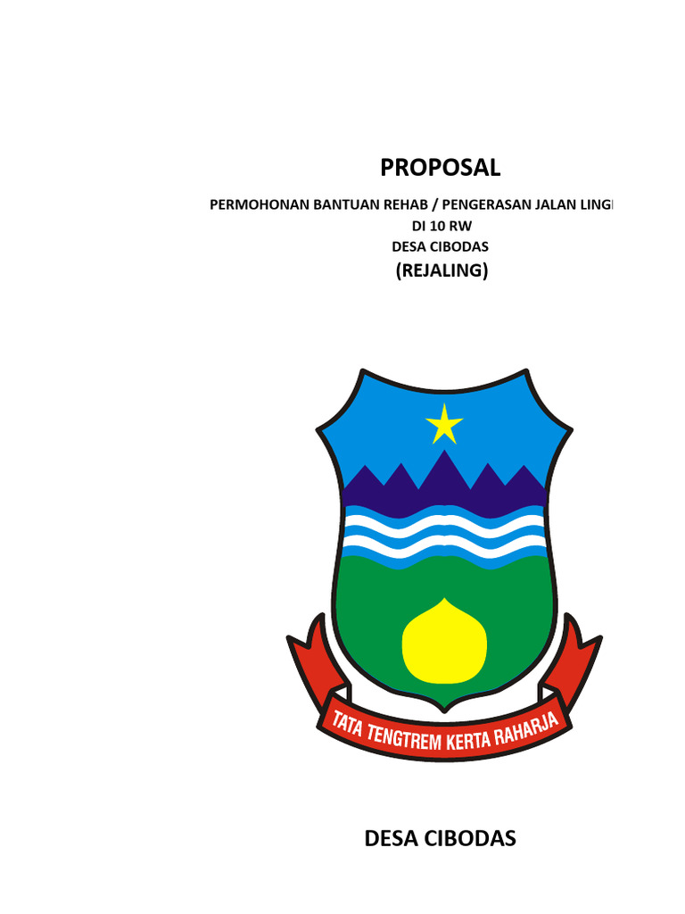 Proposal Jalan Lingkungan 2014 | PDF
